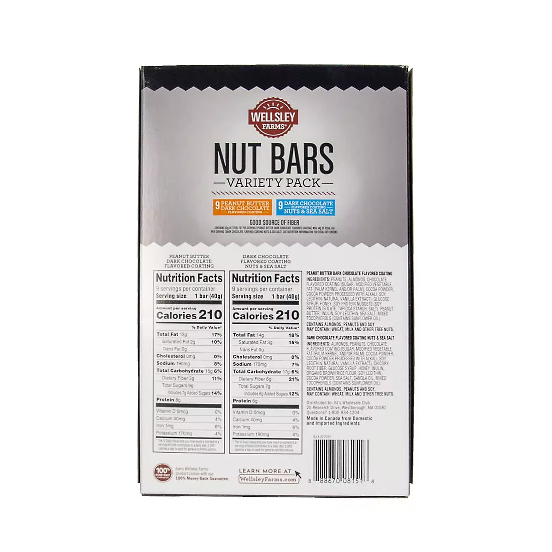 Wellsley Farms Nut Bar, 18 pk. - BUY NOW on OnlyTastyGoods.com – Only ...